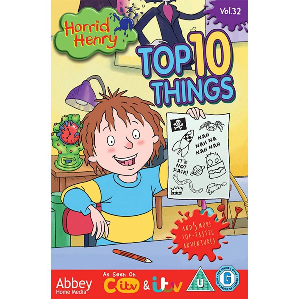 Horrid Henry: Top Ten Things DVD - Latest Adventures and Mischief ...